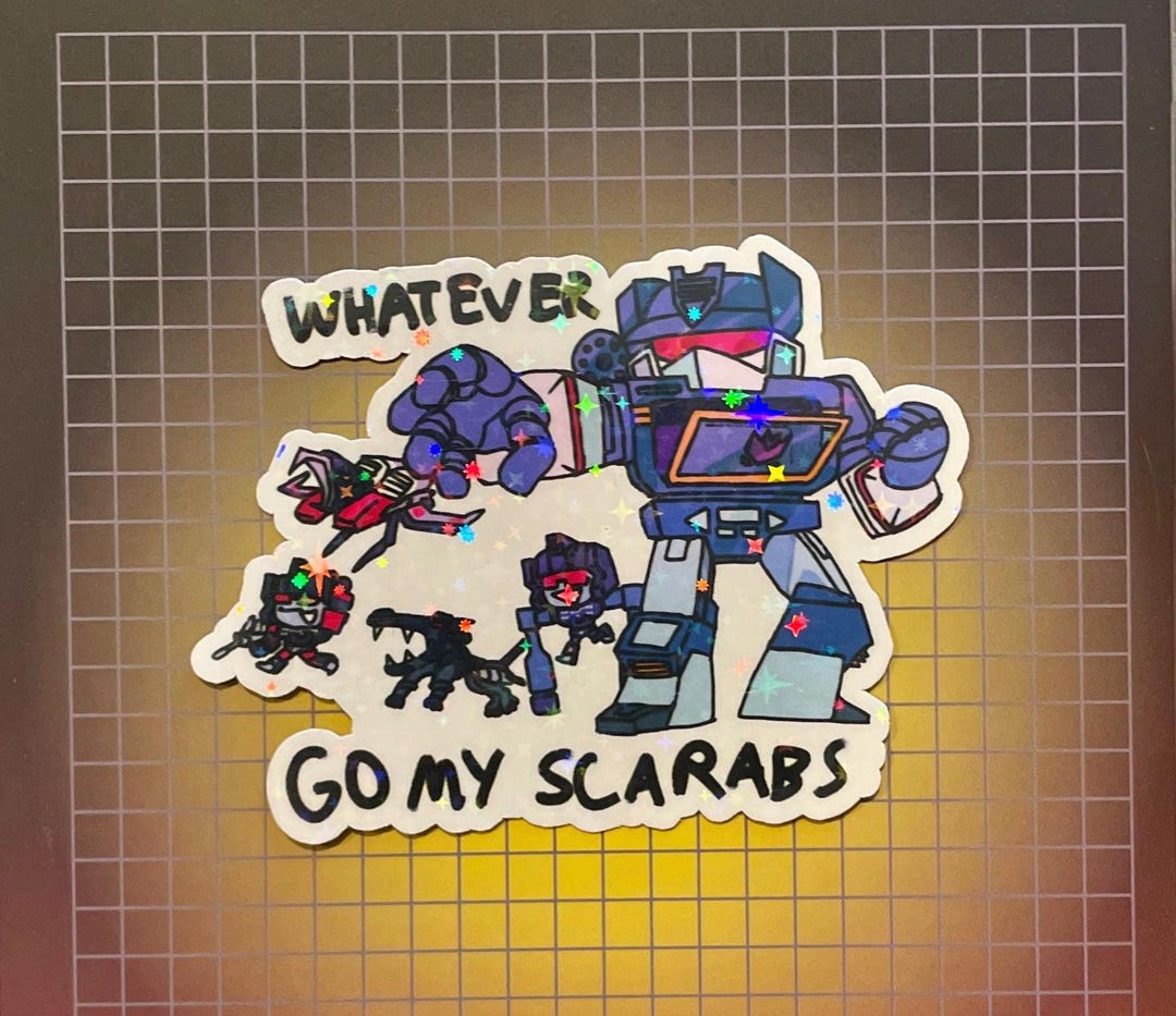 Transformers Shockwave Whatever Go My Scarabs Sticker - Etsy