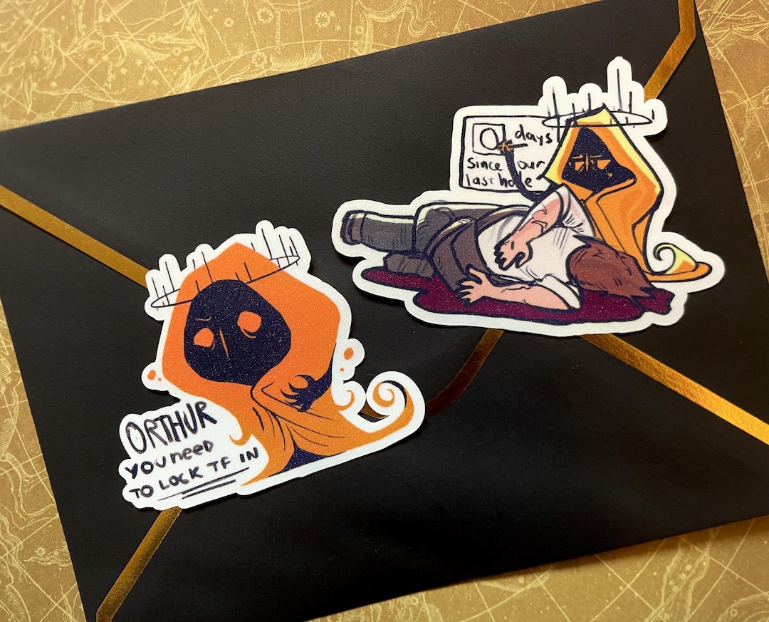 Malevolent Podcast John and Arthur Stickers - Etsy