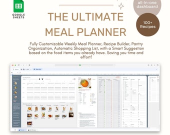 Ultimate Weekly Meal Planner - Inventory Tracker, Automated Grocery Shopping List, and Recipe ...