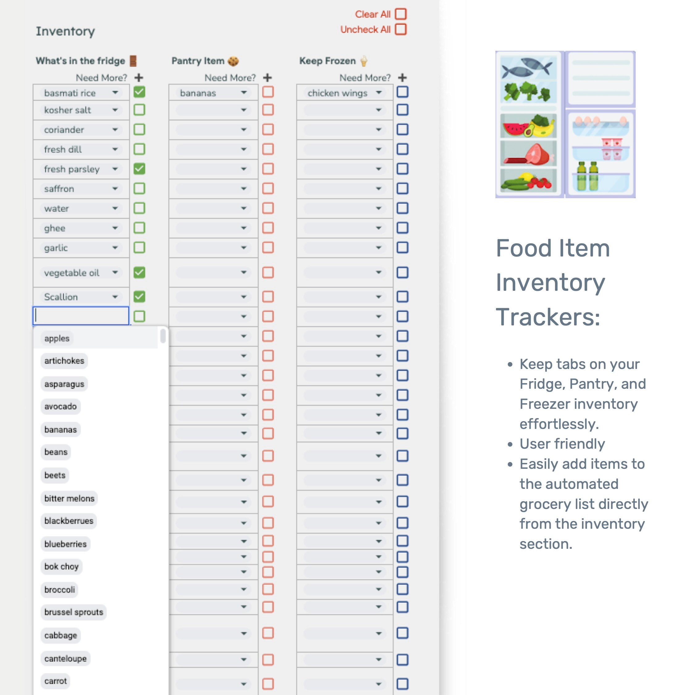 Ultimate Weekly Meal Planner - Inventory Tracker, Automated Grocery ...