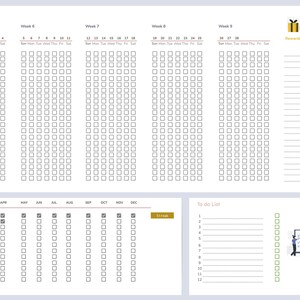 Daily Monthly Habits and Goals Tracker | Digital Calendar | Habit ...