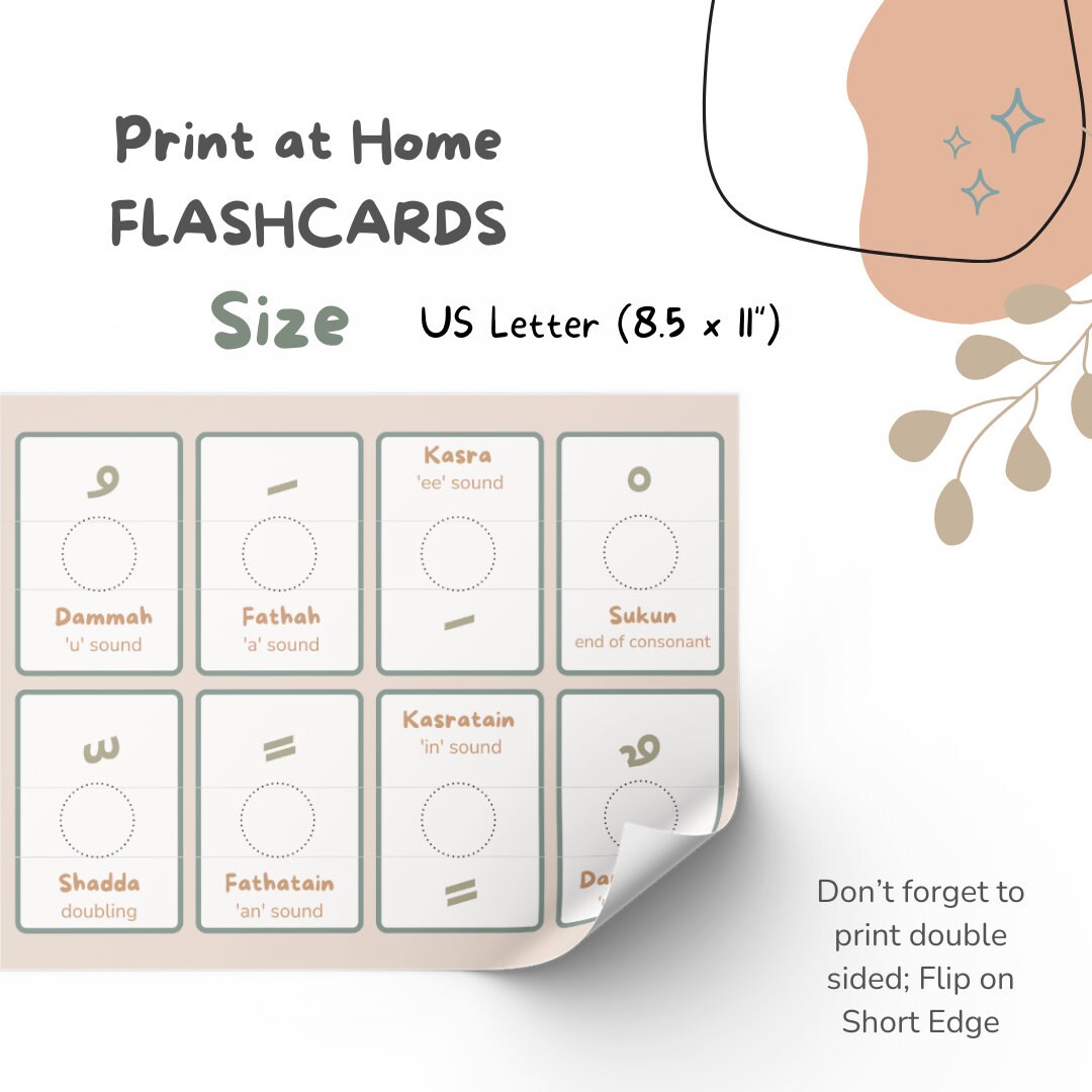 Printable Arabic Alphabet Learning and Writing Flashcards for Kids ...