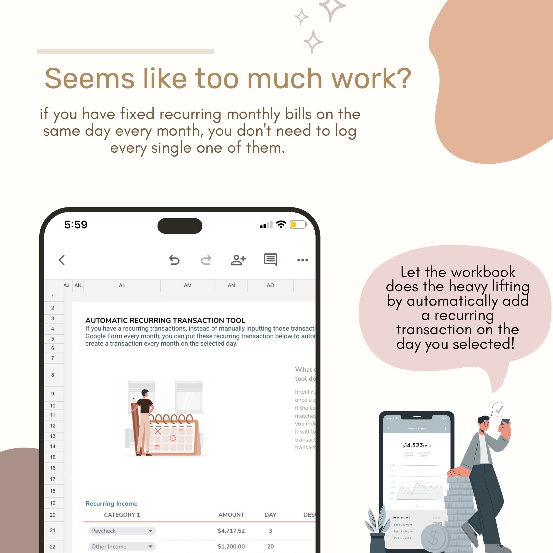 Ultimate Digital Expense Tracker Personal Financial Planner Monthly ...