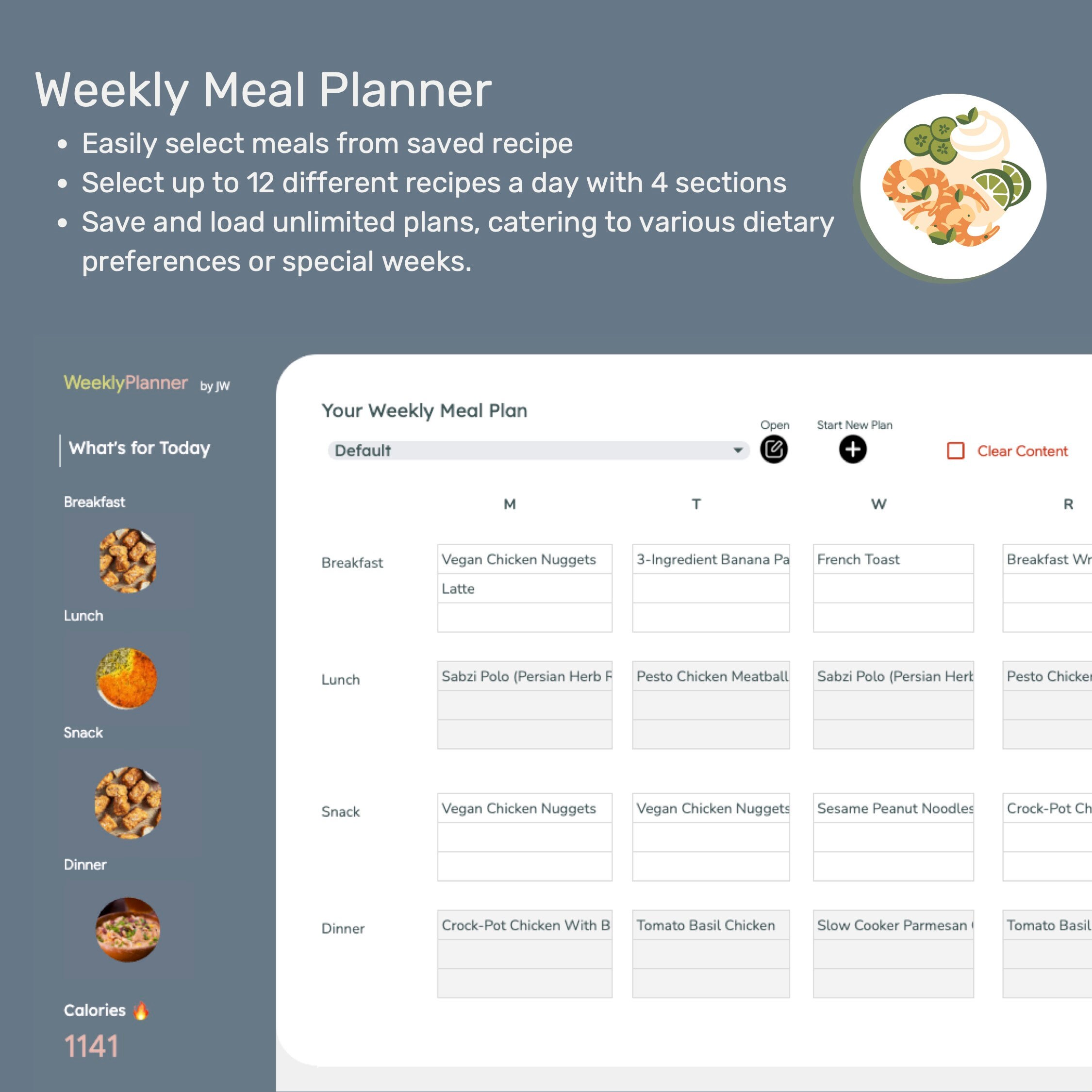 Ultimate Weekly Meal Planner - Inventory Tracker, Automated Grocery ...