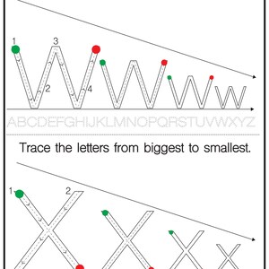Level 2 - Decreasing Letter Size Work Book - Etsy
