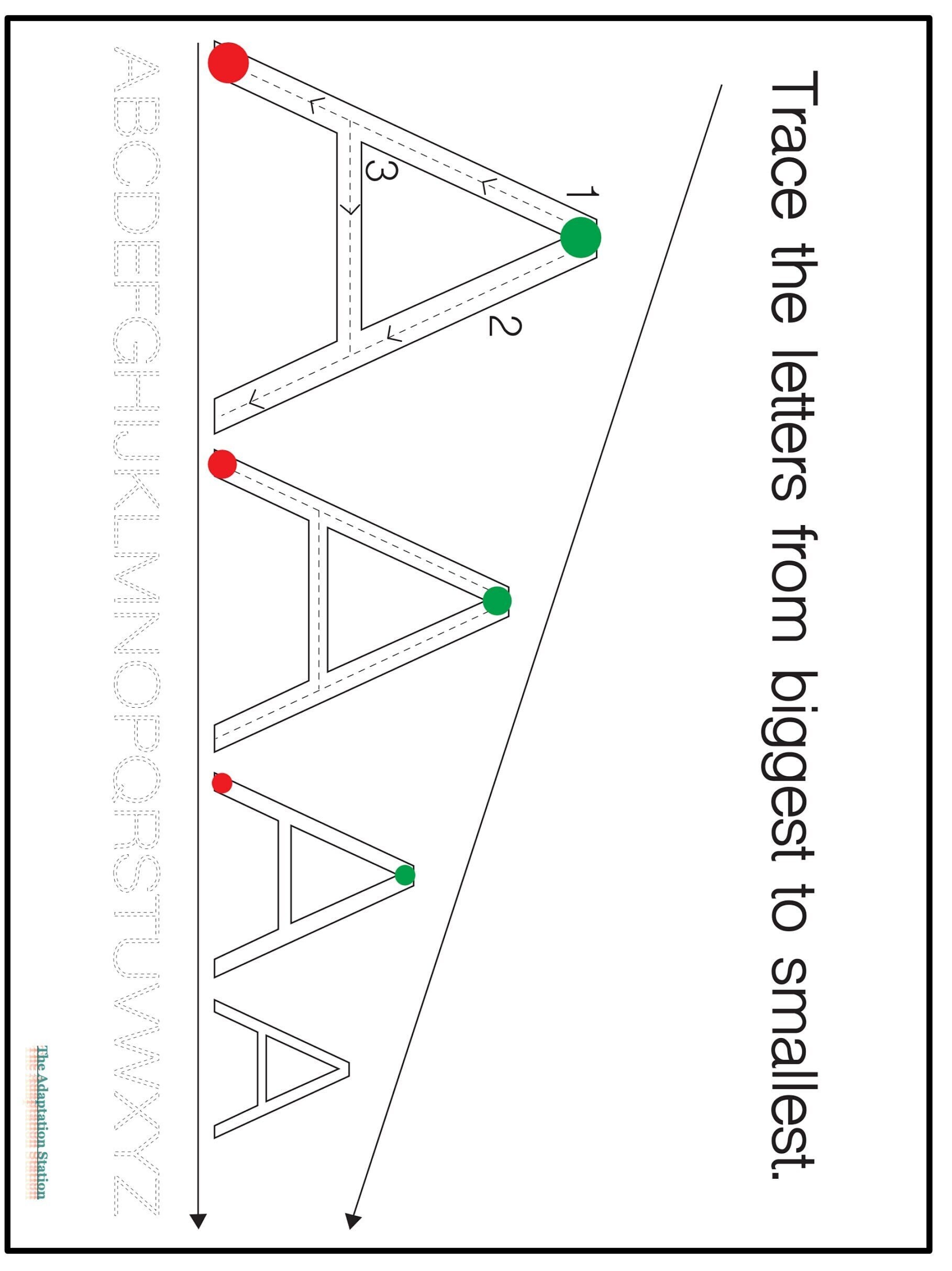 Level 1 - Decreasing Letter Size Work Book - Etsy
