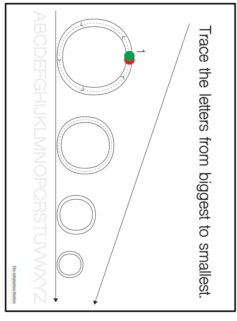 Level 1 - Decreasing Letter Size Work Book - Etsy