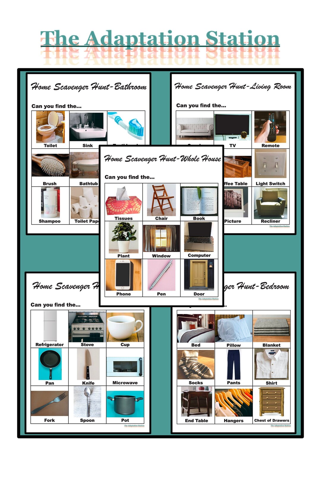 Scavenger Hunts - 5 Rooms - Etsy