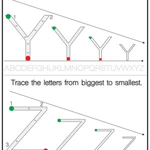 Level 2 - Decreasing Letter Size Work Book - Etsy