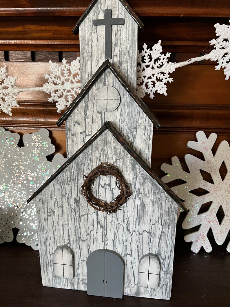 Handmade Wood Church, Rustic Country Church, Old Rustic Wood Church ...