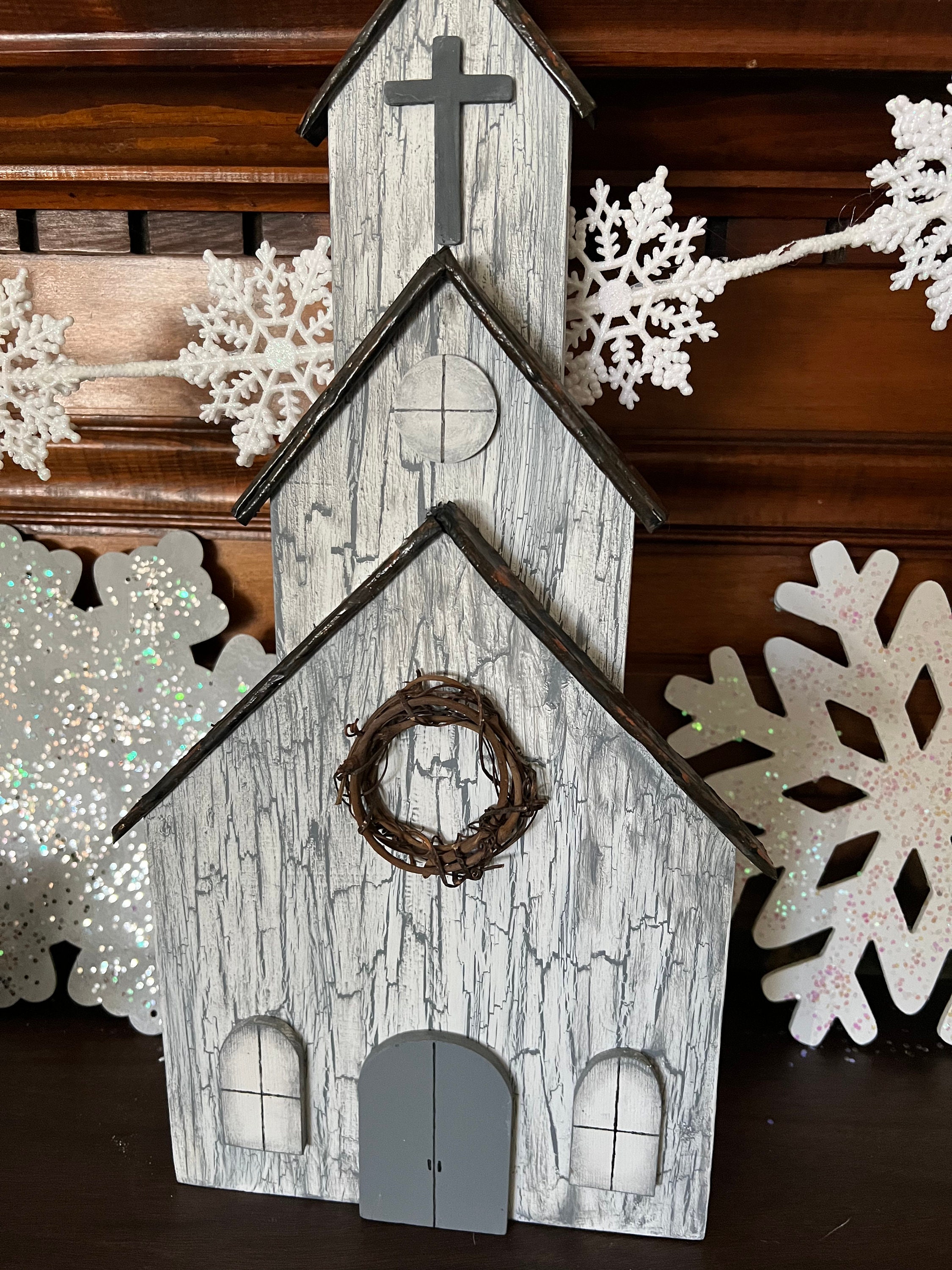 Handmade Wood Church, Rustic Country Church, Old Rustic Wood Church ...