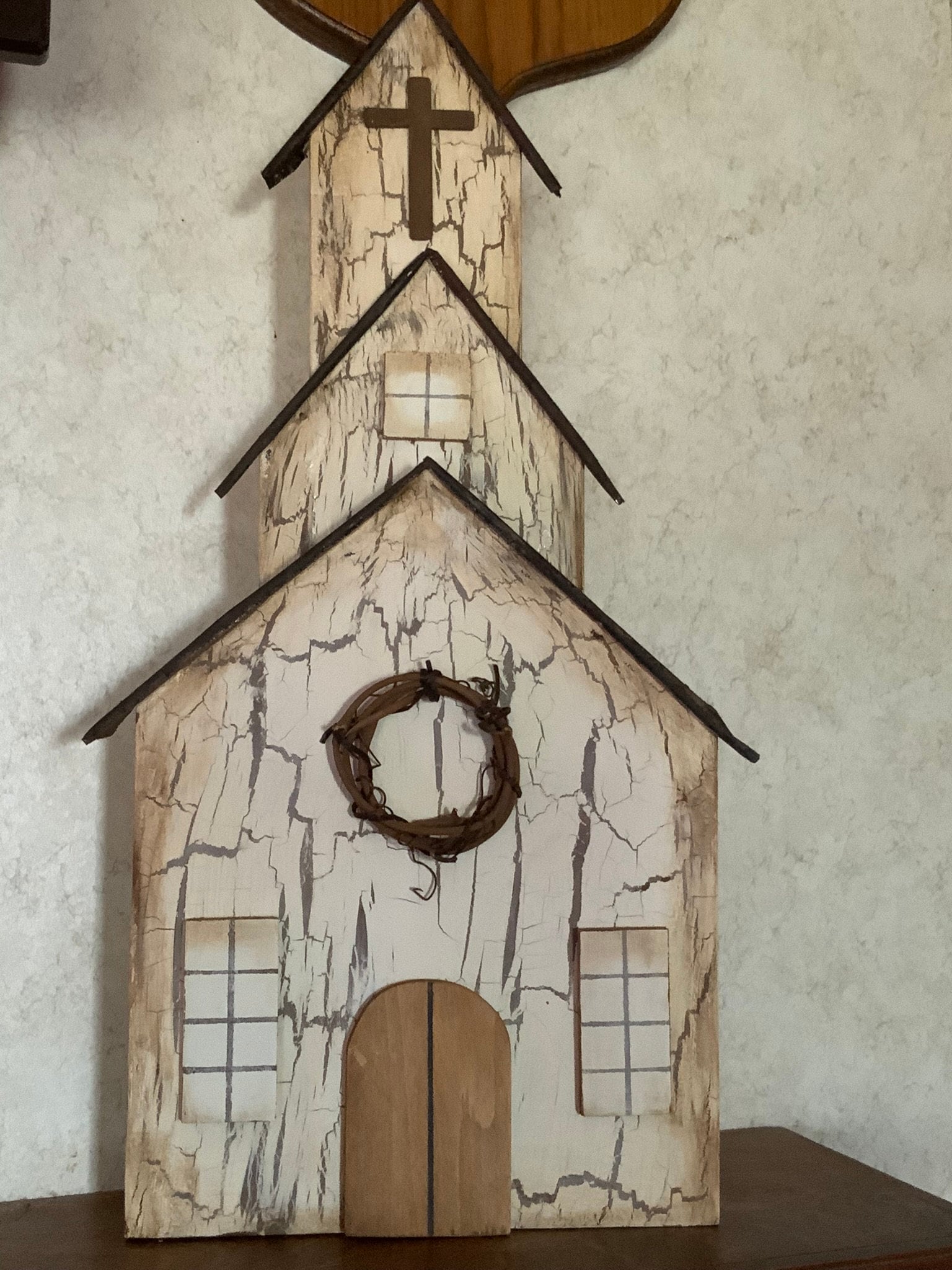 Handmade Wood Church, Rustic Country Church, Old Rustic Wood Church ...
