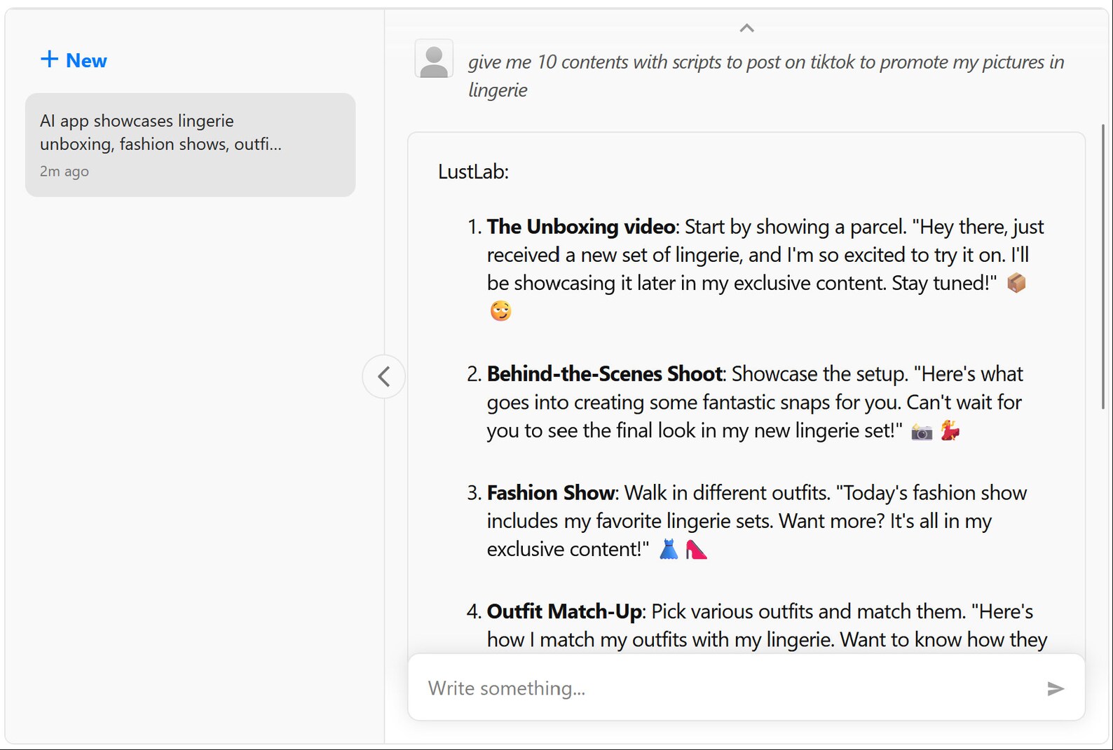 Lustlab AI Chatbot - Create Contents for Adult Content Creators and Agents | Onlyfans ...