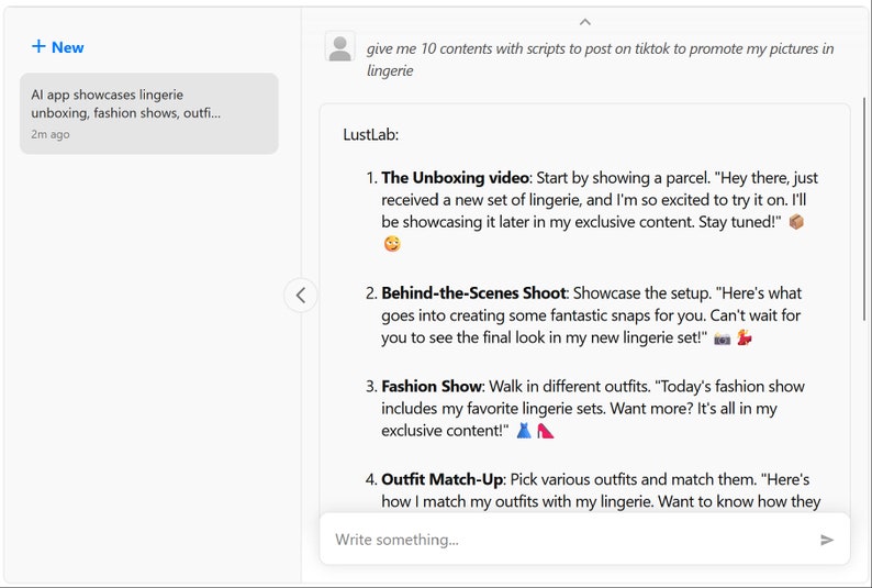 Lustlab AI Chatbot - Create Contents for Adult Content Creators and Agents | Onlyfans ...