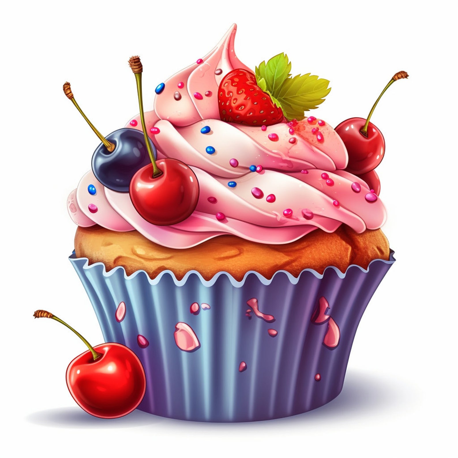 25 Cupcake Clipart Set Digital Download Commercial Use - Etsy