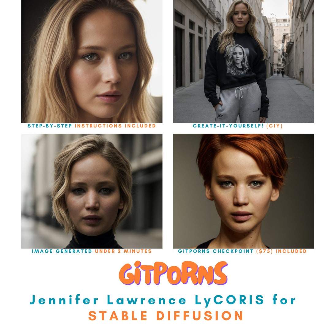 Jennifer Lawrence Lycoris for Stable Diffusion Tutorial - Etsy