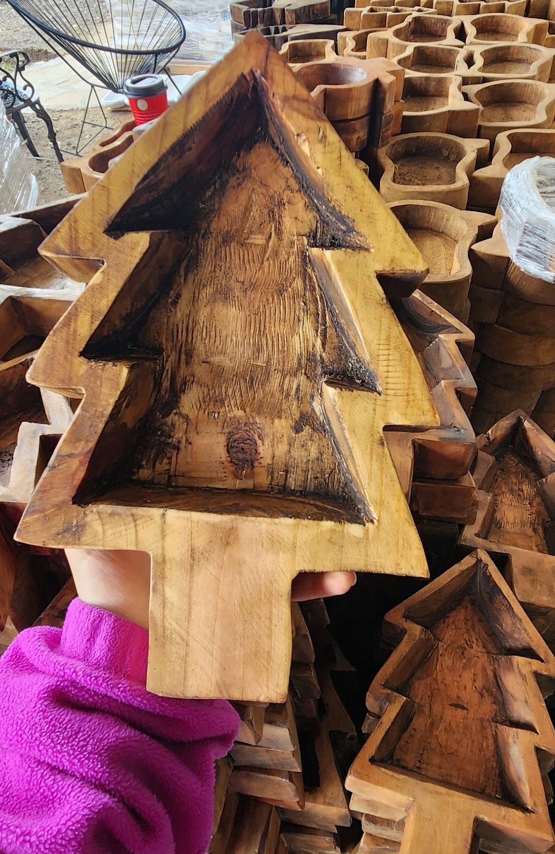 Christmas Tree Wood Bowl - Etsy