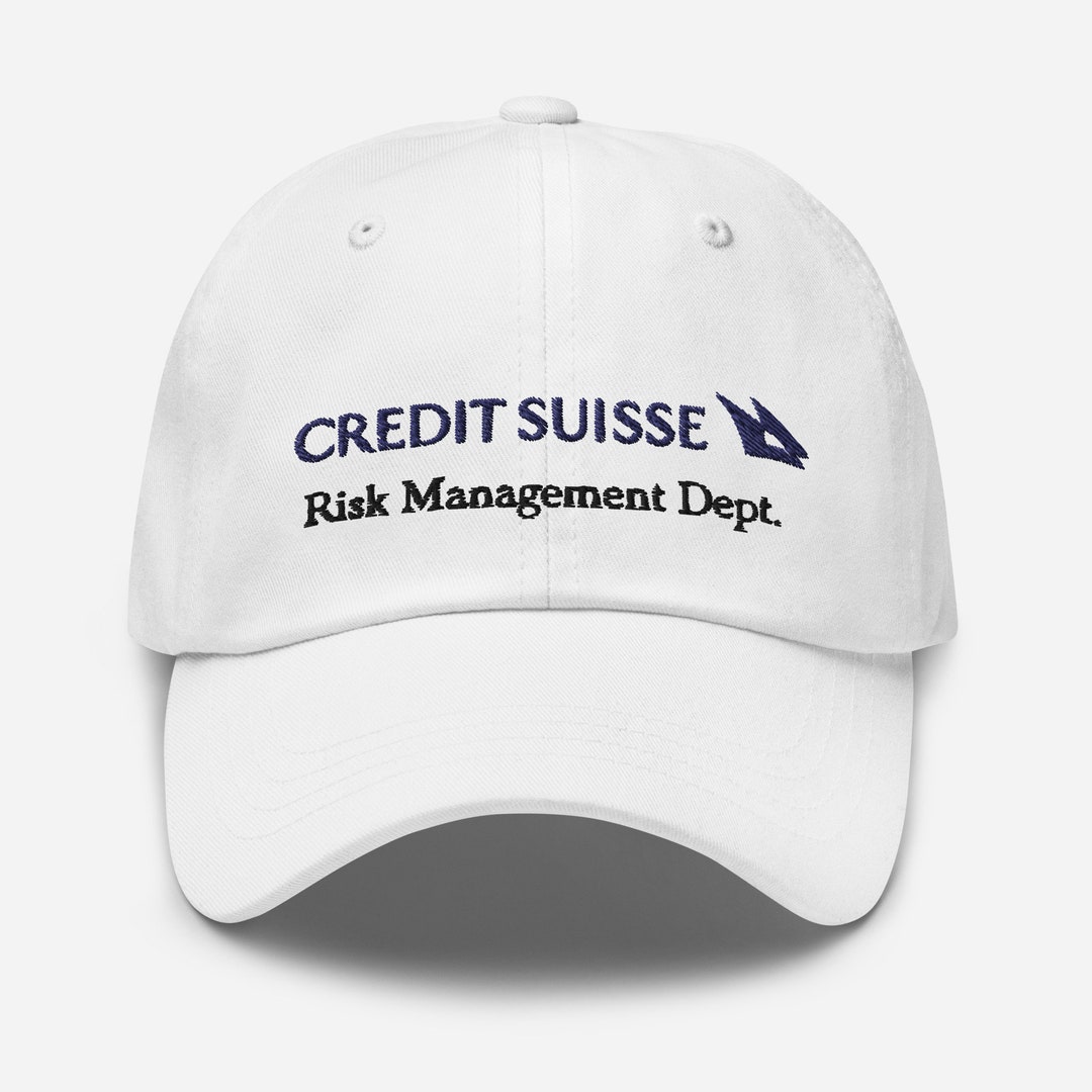 Credit Suisse Risk Management Hat (white) Black | Classic Dad Hat - Etsy
