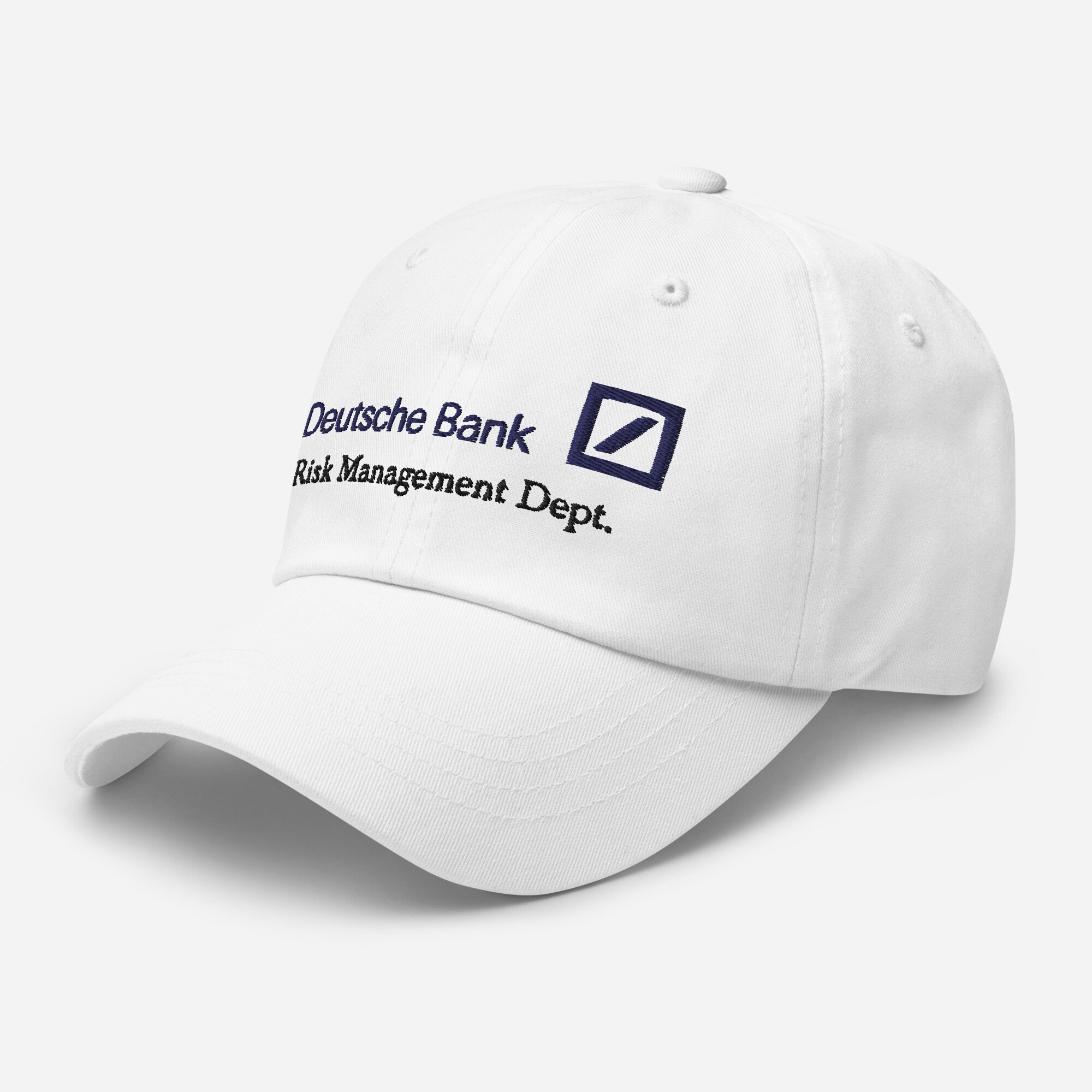 Deutsche Bank Risk Management Hat white Black Classic Dad Hat - Etsy