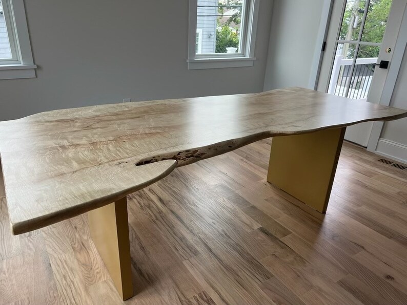Live Edge Maple Dining Table - Etsy