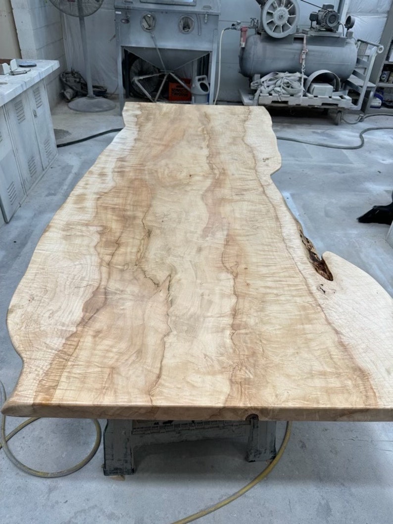 Live Edge Maple Dining Table - Etsy