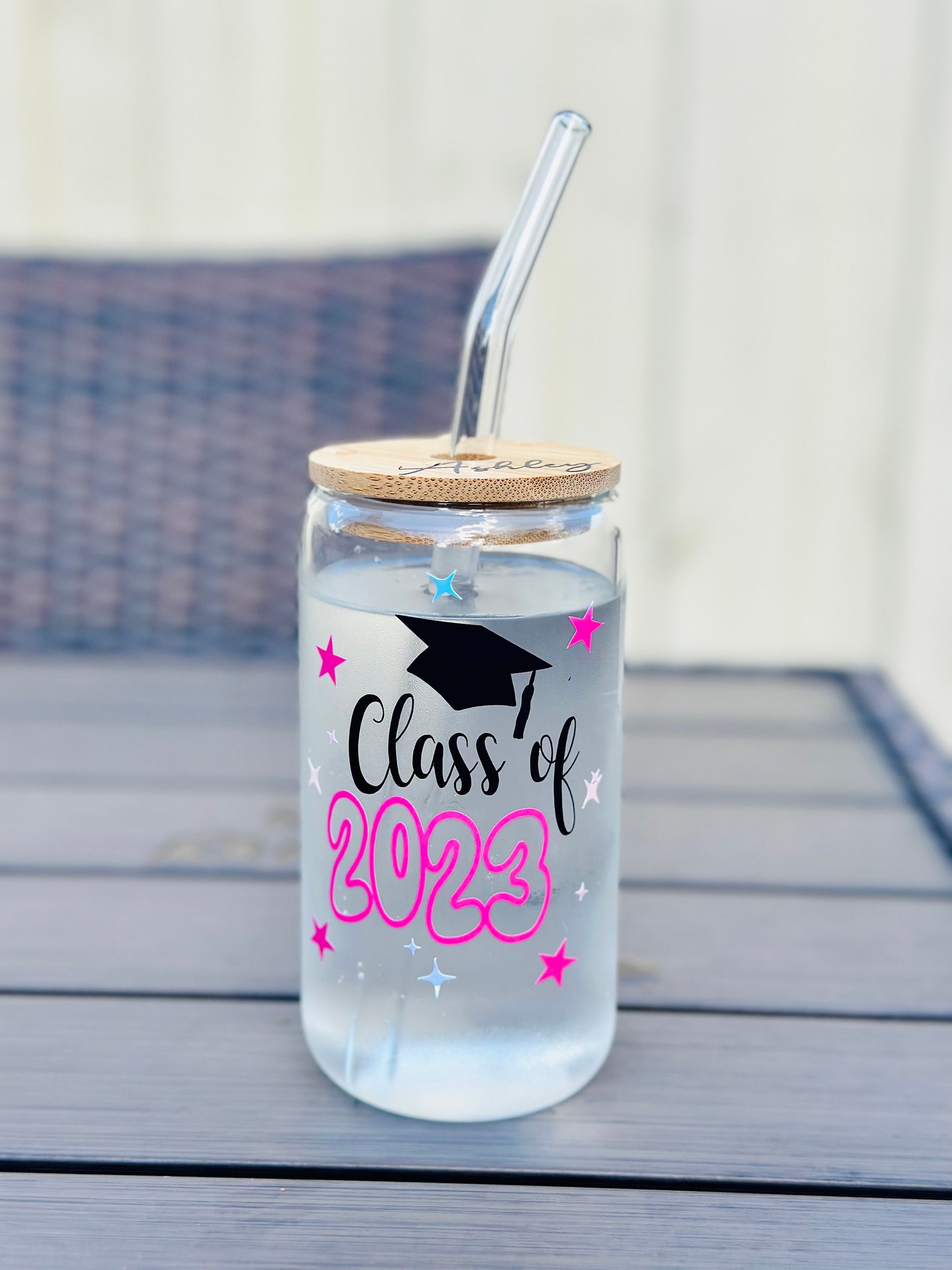 2024 Grad Senior Personalized Cup Graduation Gift Glass Cup - Etsy