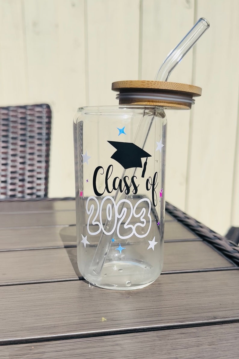 2024 Grad Senior Personalized Cup Graduation Gift Glass Cup - Etsy