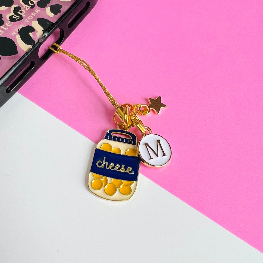 Cellphone Charm • CHEESE BALL • Cheesy Puff Balls Snack With Initial ...