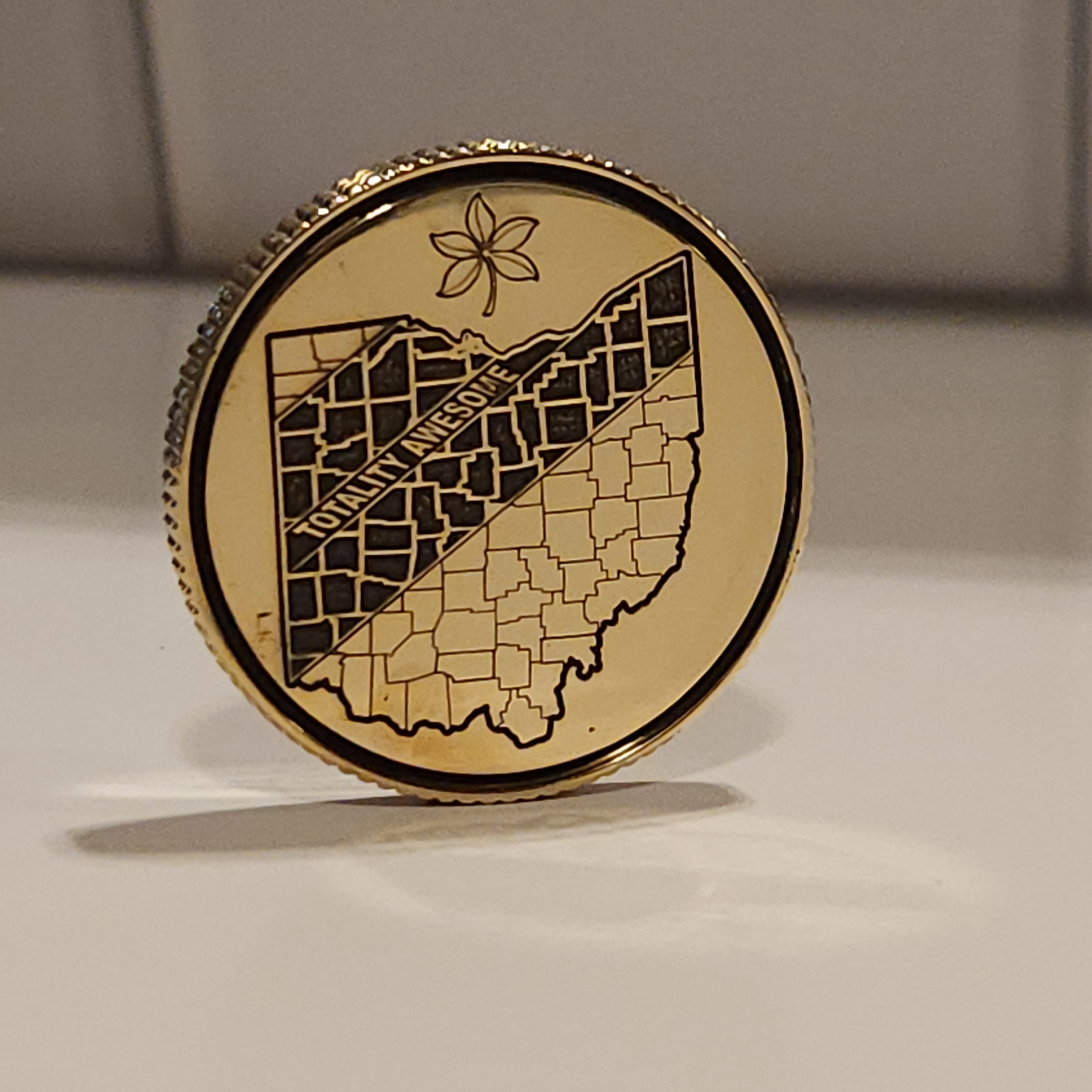 Laser Engraved Indian Lake Ohio Eclipse Coin - Etsy