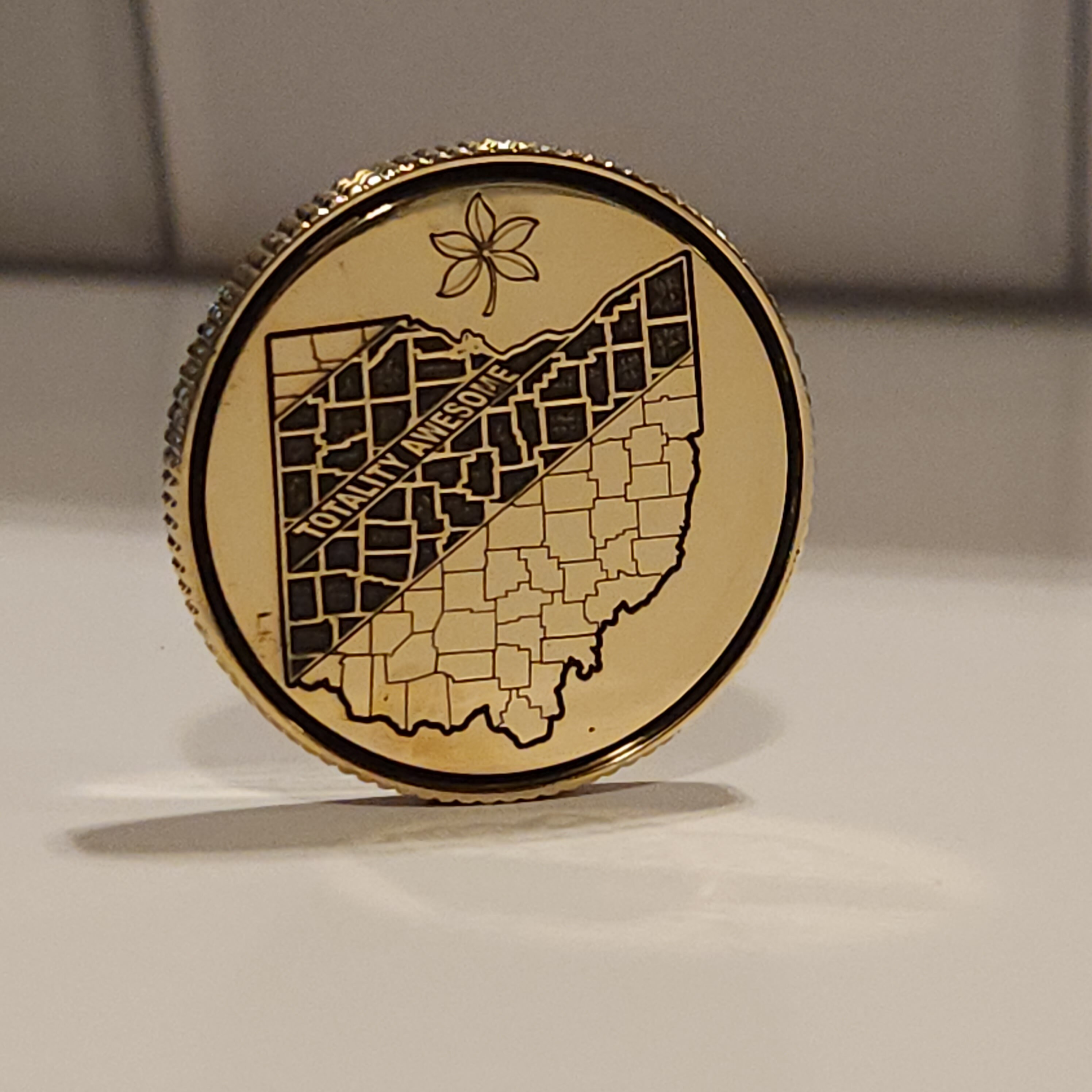 Laser Engraved Indian Lake Ohio Eclipse Coin - Etsy