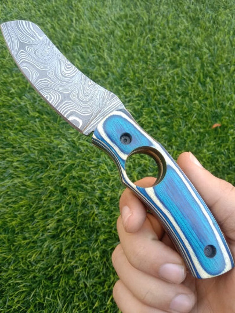 Wooden Cigar Cutter Handmade Damascus Cigar Knife Guillotine Cigar ...