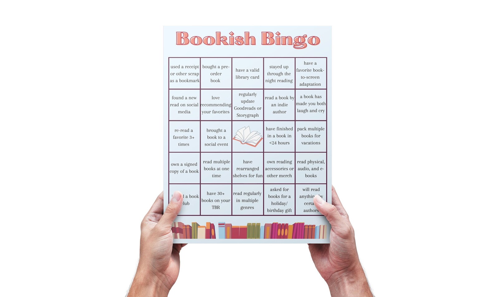 Best Bookish Bingo for Readers, Bingo Game for Book Clubs, Reading ...