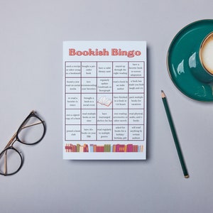 Best Bookish Bingo for Readers, Bingo Game for Book Clubs, Reading ...