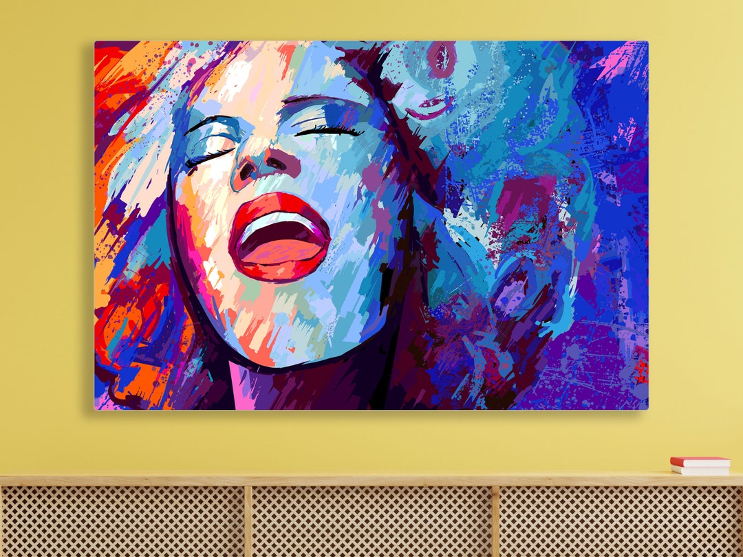 Jazz Singer on Grunge Background - Etsy