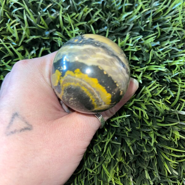 Bumble Bee Jasper Sphere - Etsy