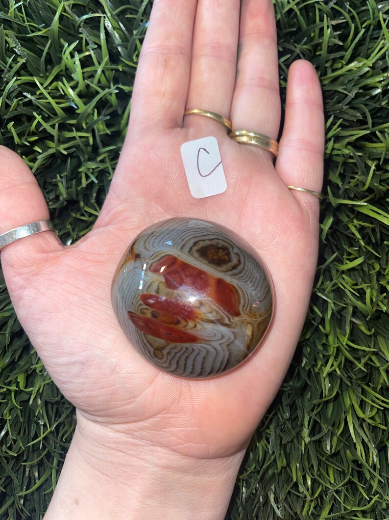 Sardonyx Agate / Silk Agate Palm Stones - Etsy