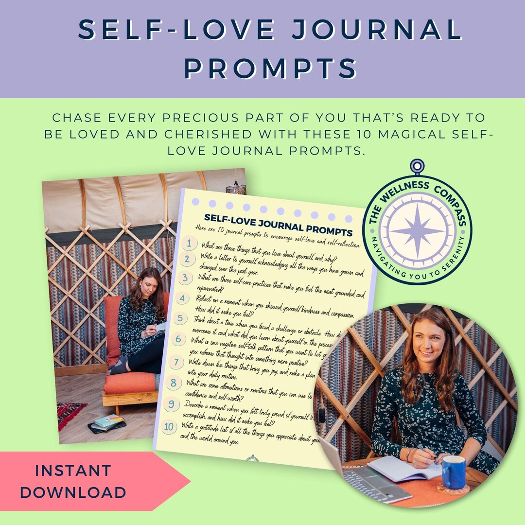 Self-love Journal Prompts, Journal Prompt Workbook, Self-love ...