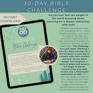 30 Day Bible Challenge, Bible Study Challenge, Biblical Journal Prompts ...