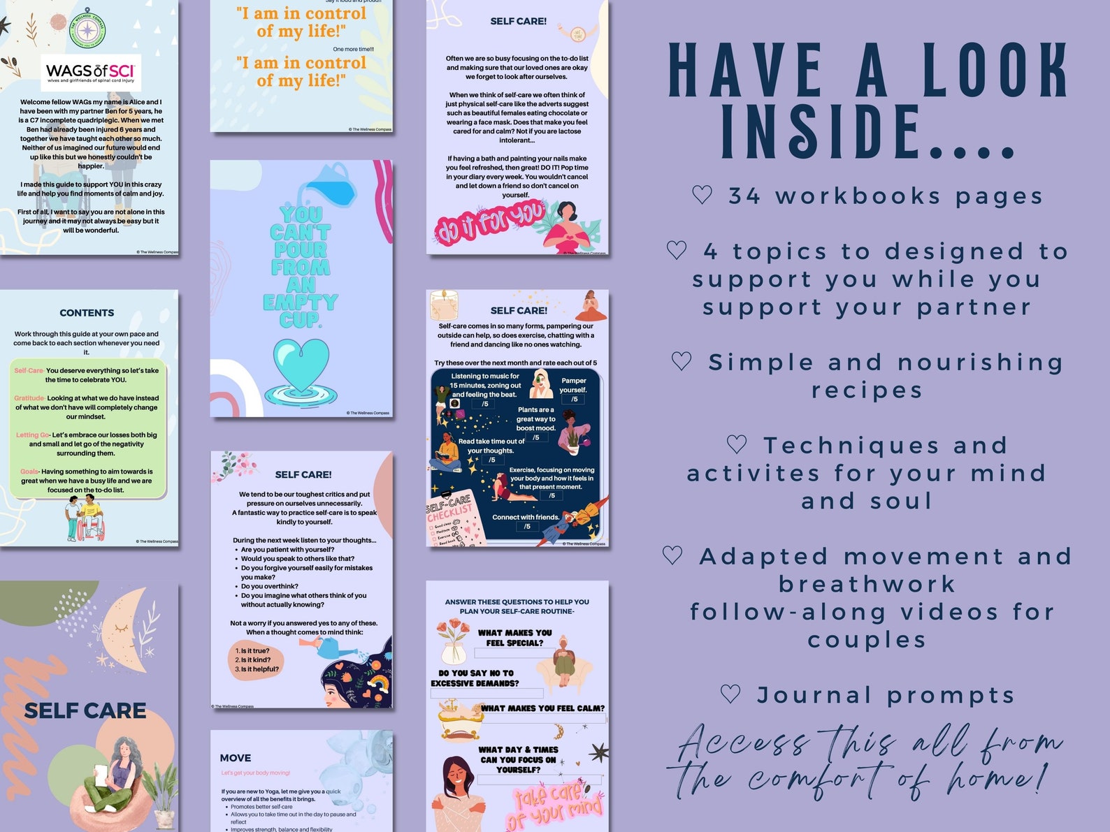 Wags of Sci Self-care Guide, Wellness Workbook (PDF) - Etsy