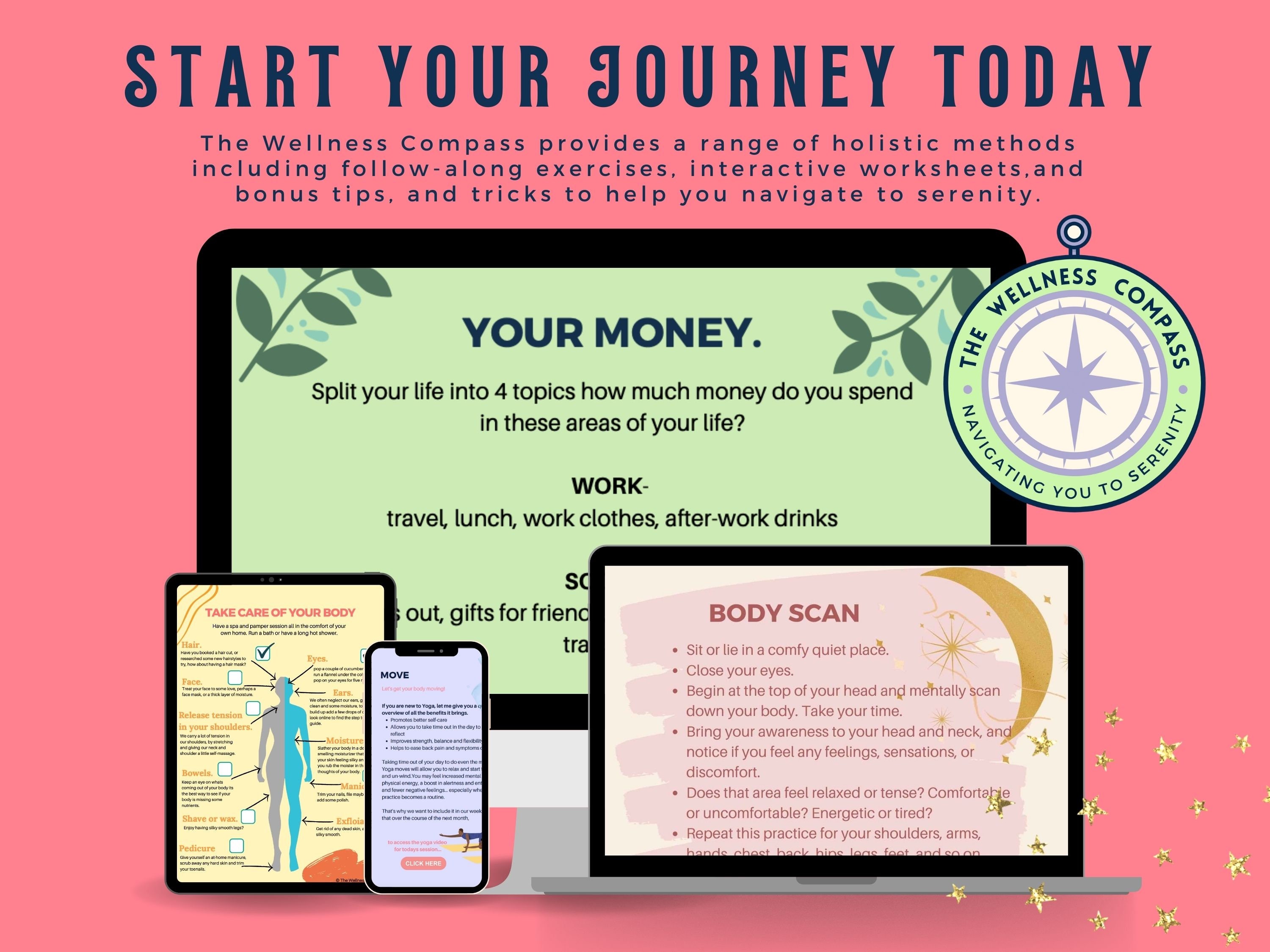 Self-care Workbook, Monthly MOT Workbook, Self-care Guided Meditation ...