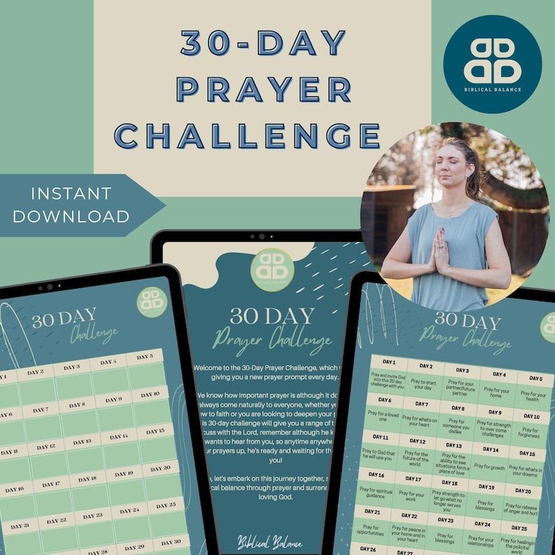 30 Day Prayer Challenge, Prayer Challenge, Prayer Journal Prompts, 30 ...