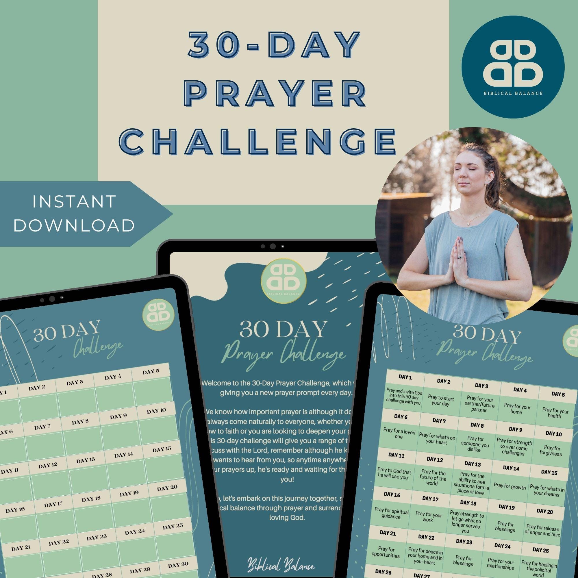 30 Day Prayer Challenge, Prayer Challenge, Prayer Journal Prompts, 30 ...