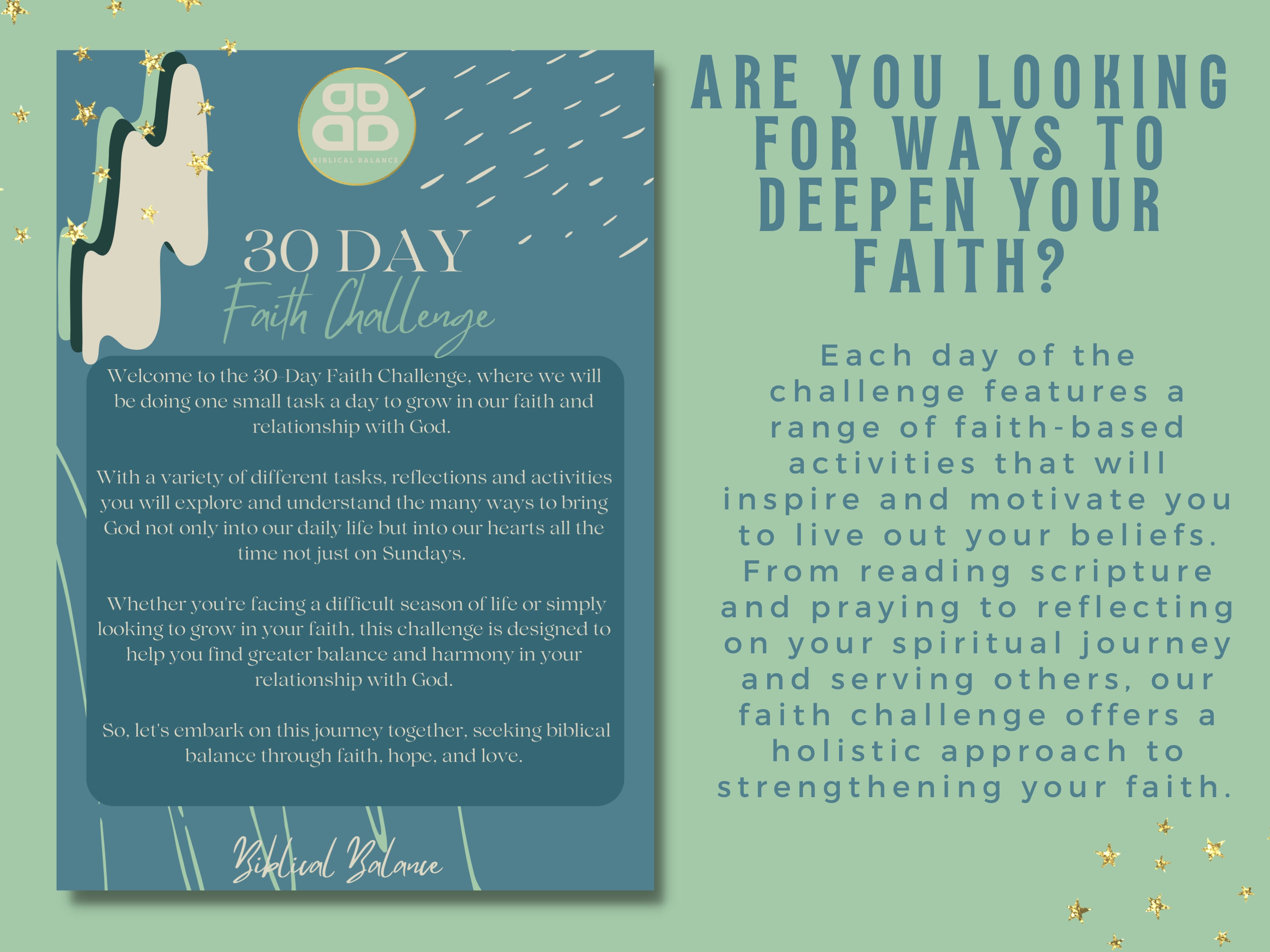 30-day Faith Challenge, Faith Journal Prompts, PDF Faith Growth Poster ...