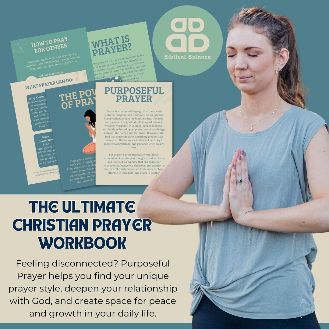 The Ultimate Prayer Guide & Workbook for Christians, Prayer Journal ...