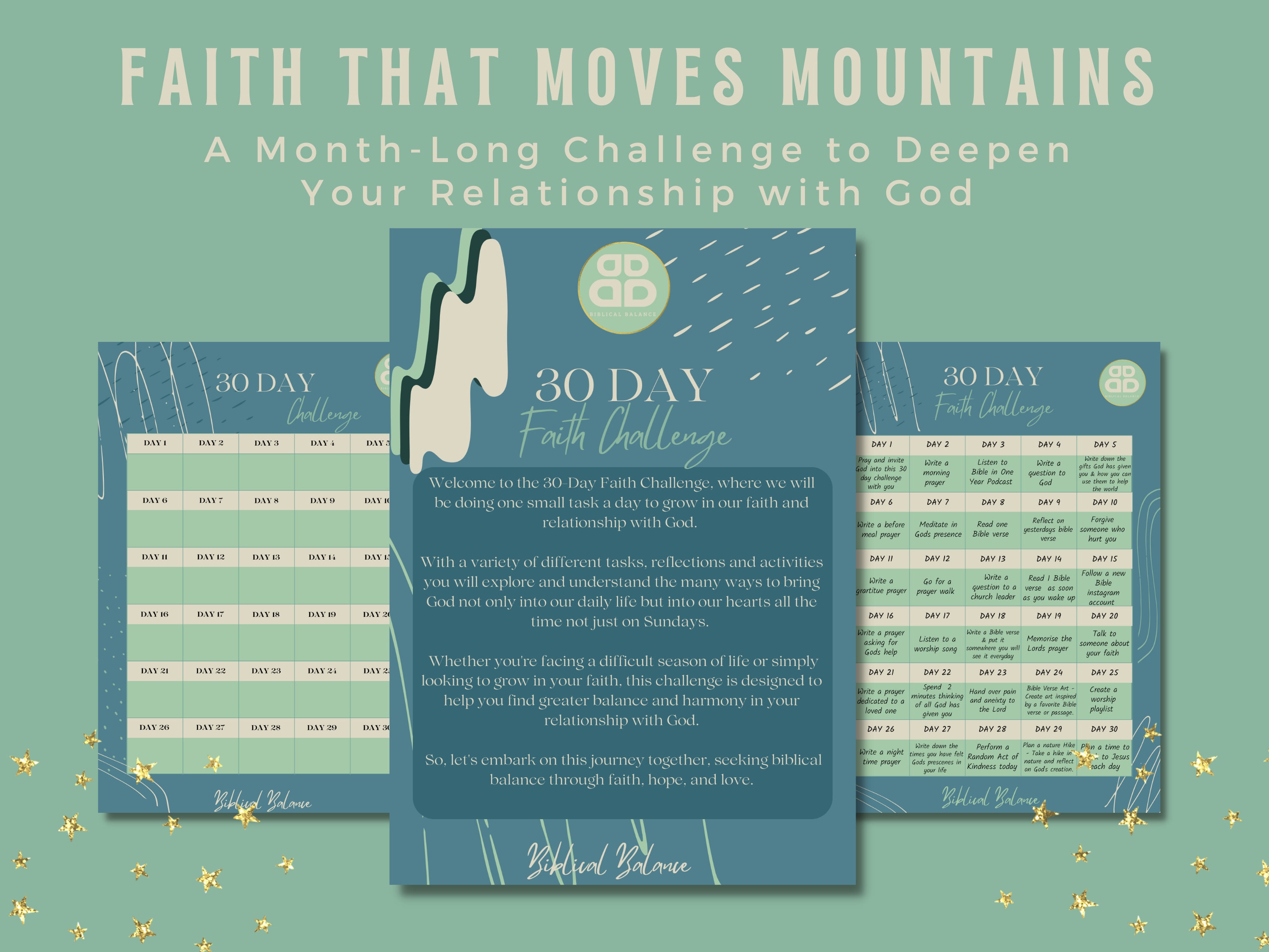 30-day Faith Challenge, Faith Journal Prompts, PDF Faith Growth Poster ...