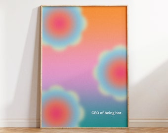 Color Fade Art Print No. 10, Modern Art Prints, Gradient Art, Rainbow ...