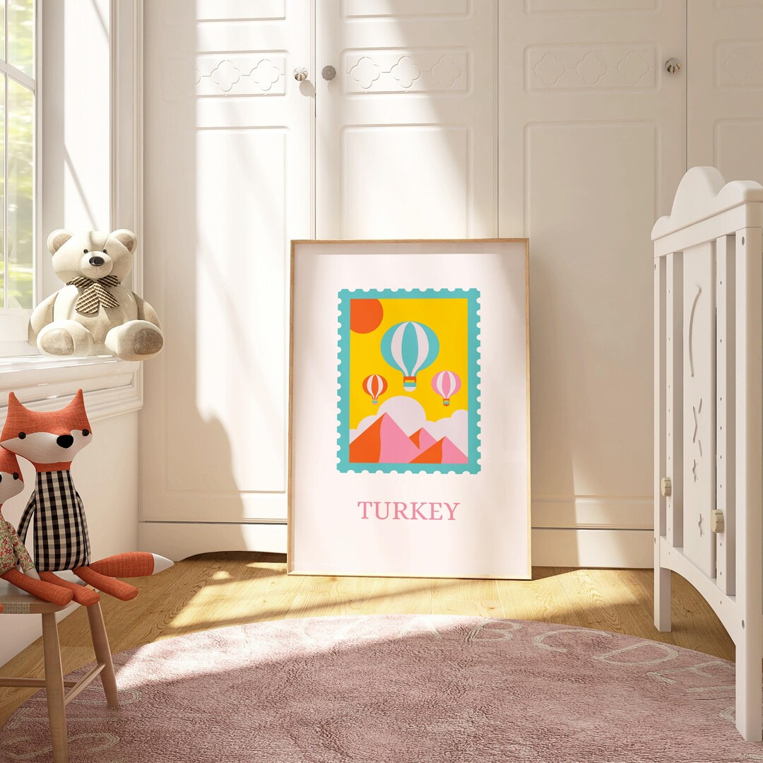 Turkey Travel Poster: Kids Room Wall Art (digital Download) - Etsy