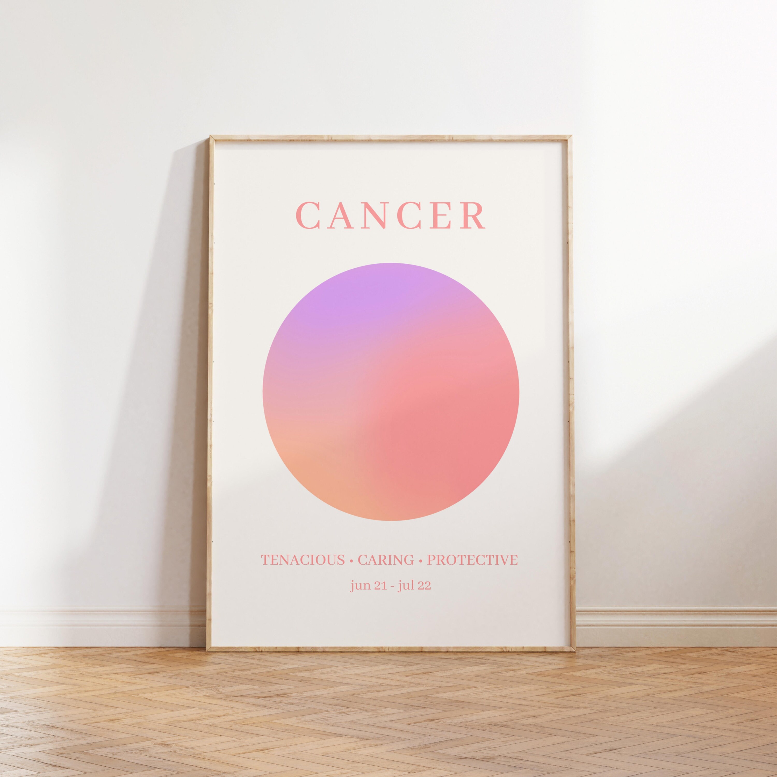 CANCER: Spiritual Wall Art Star Sign Art Zodiac Printable - Etsy