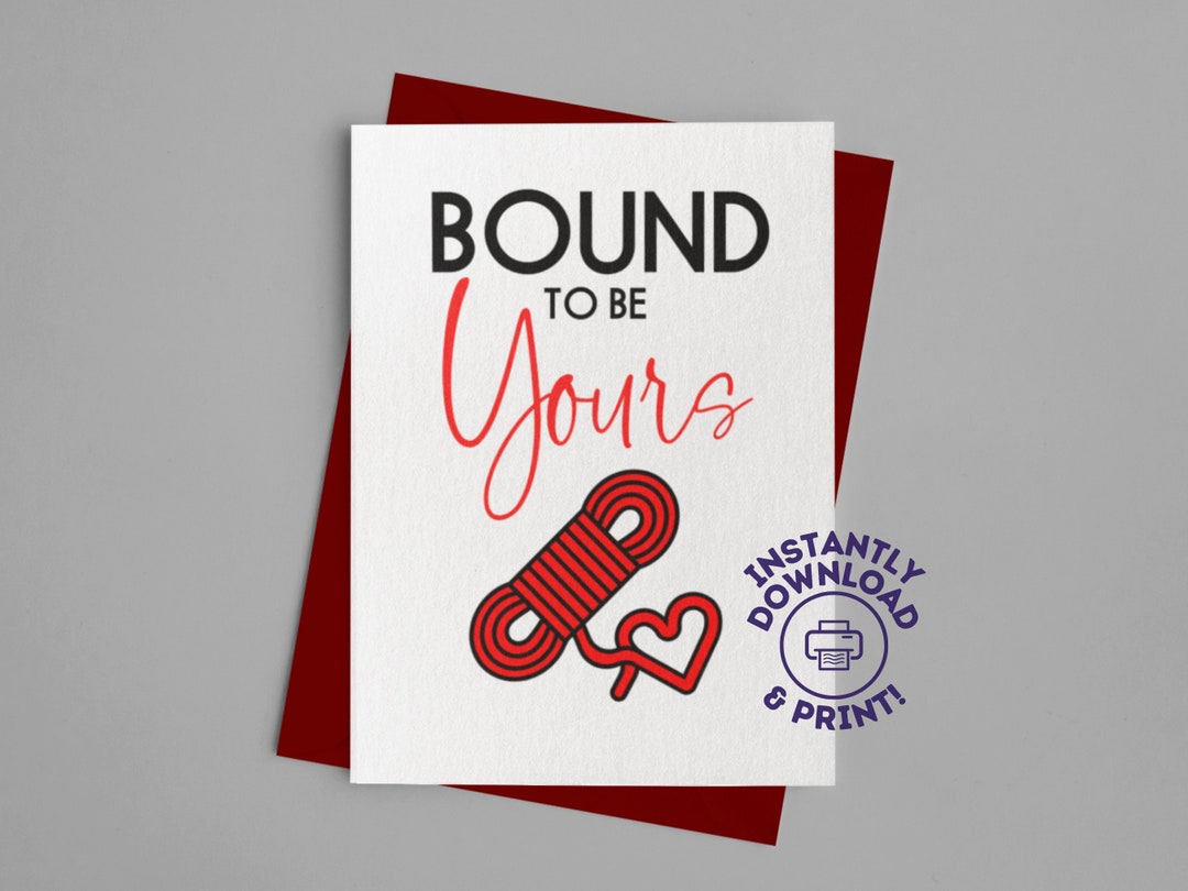 Printable BDSM Card for Sub or Dom bound to Be Yours Downloadable Card - Etsy