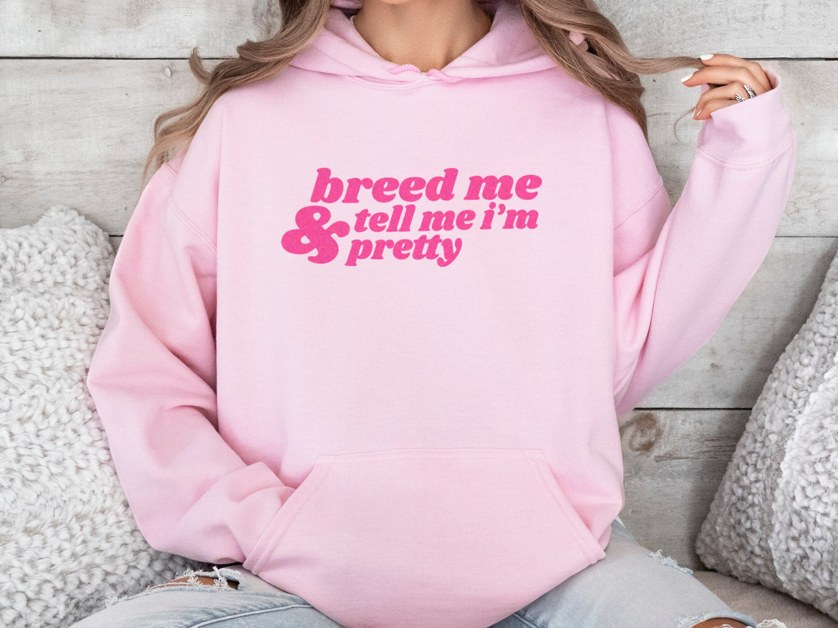Breed Me Hoodie (pink) | Breeding Kink or Breeding Fetish | Kinky Gift ...